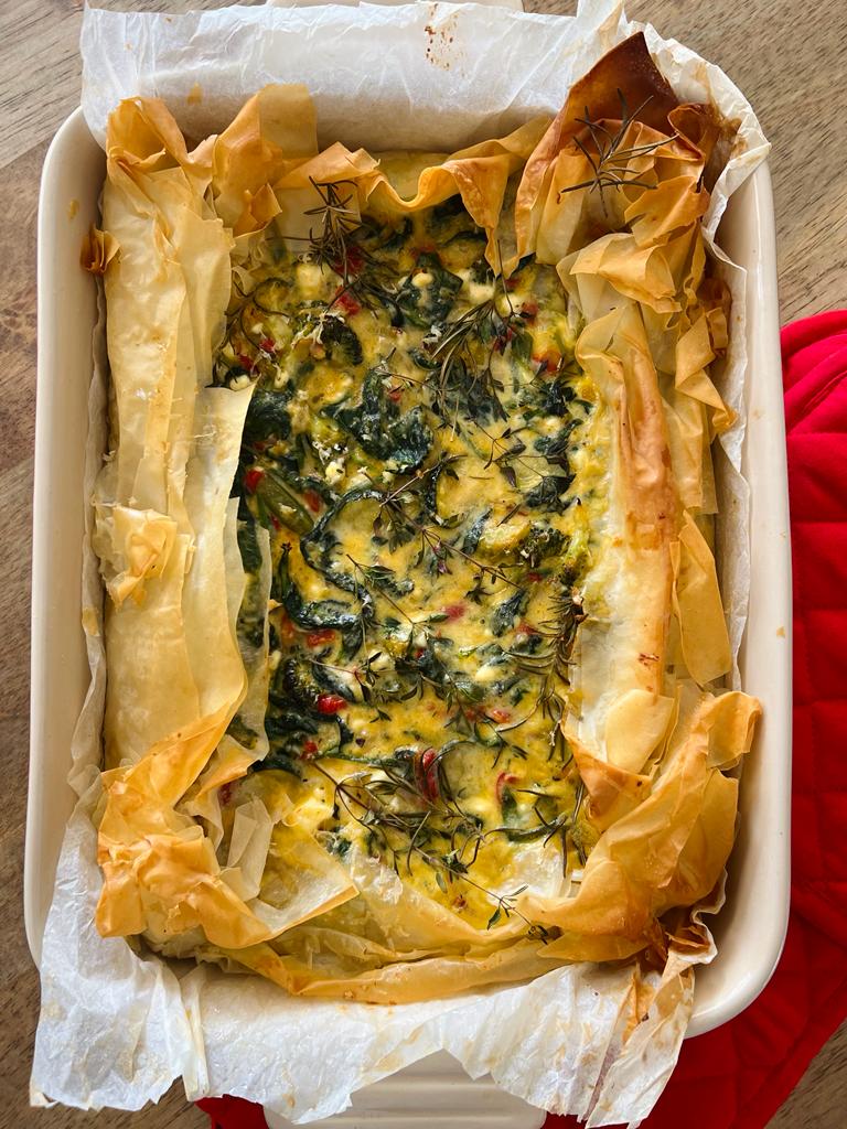 Vegetable Tart With Phyllo Pastry