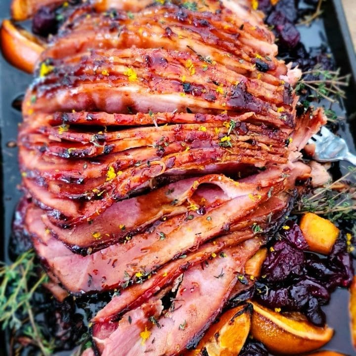 Honey Glazed Gammon Ham with Cherry & Honey Glaze