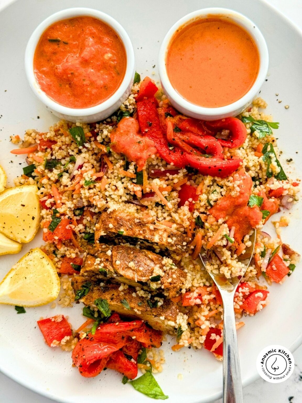 Moroccan Couscous With Moroccan-Spiced Chicken