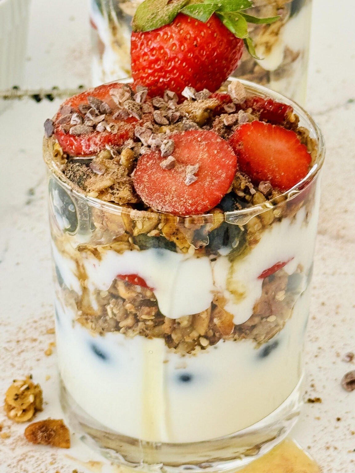4-Ingredient Yogurt Berry Summer Parfaits with Granola