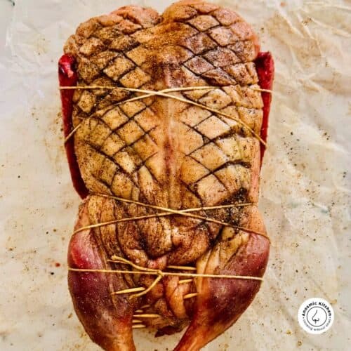 Roasted Orange Duck Recipe With An Orange and Jam Sauce