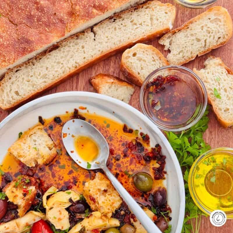 Easy Crusty Bread for Dipping in Olive Oil | Homemade Loaf