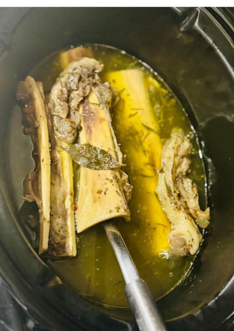 Slow Cooker Marrow Bone Beef Broth